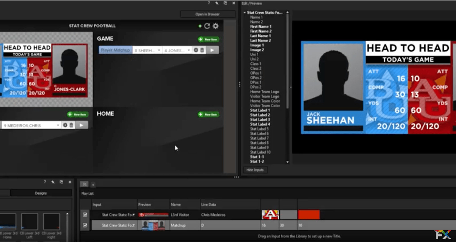 Titler Live Tutorial | Stat Crew® Statistics Input - NewBlue