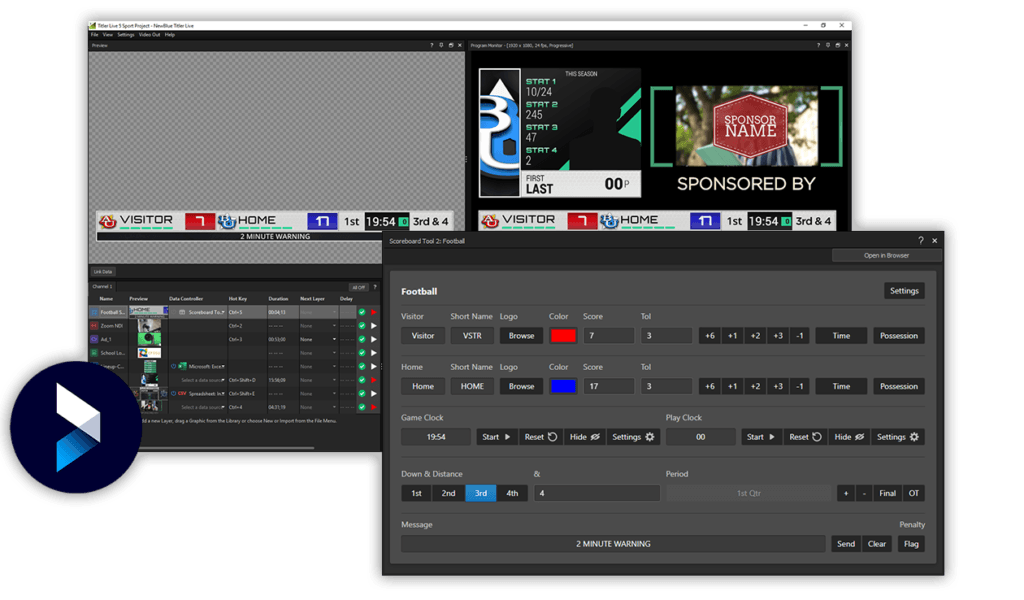 Captivate Sport - Live Sports Graphics & Streaming Software | NewBlue