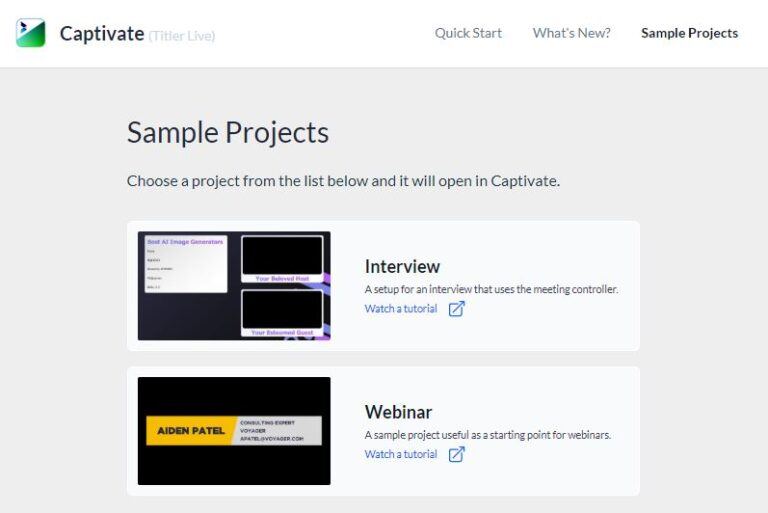 SampleProjects - NewBlue